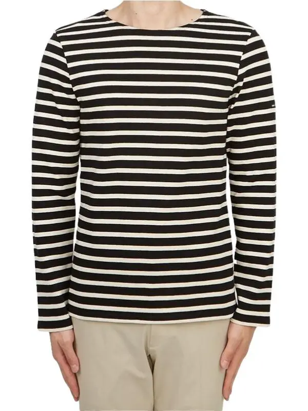 Saint James Striped T-shirt - Black