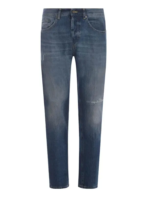 DONDUP Dian Straight-leg Distressed Jeans - Blue