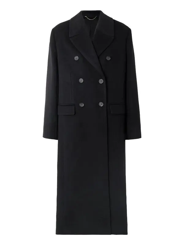 TOTEME Long Sleeve Coat - Black