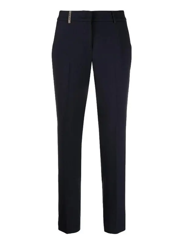 Peserico Double Technical Fabric Trousers - Black