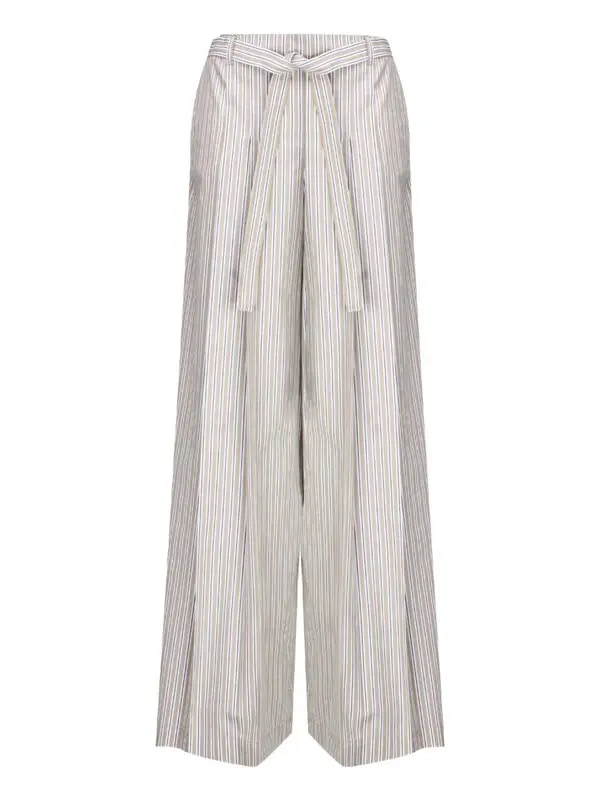 Alberta Ferretti Belted Wide Leg Pants - No