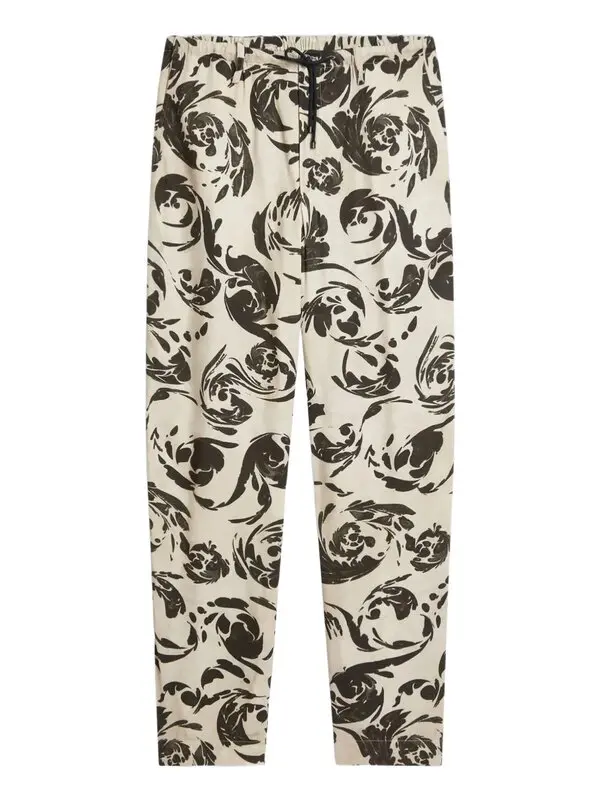 Dries Van Noten Printed Trousers - Black