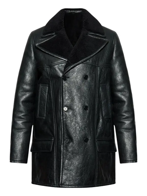 ALLSAINTS Double-breasted Peacoat - Black