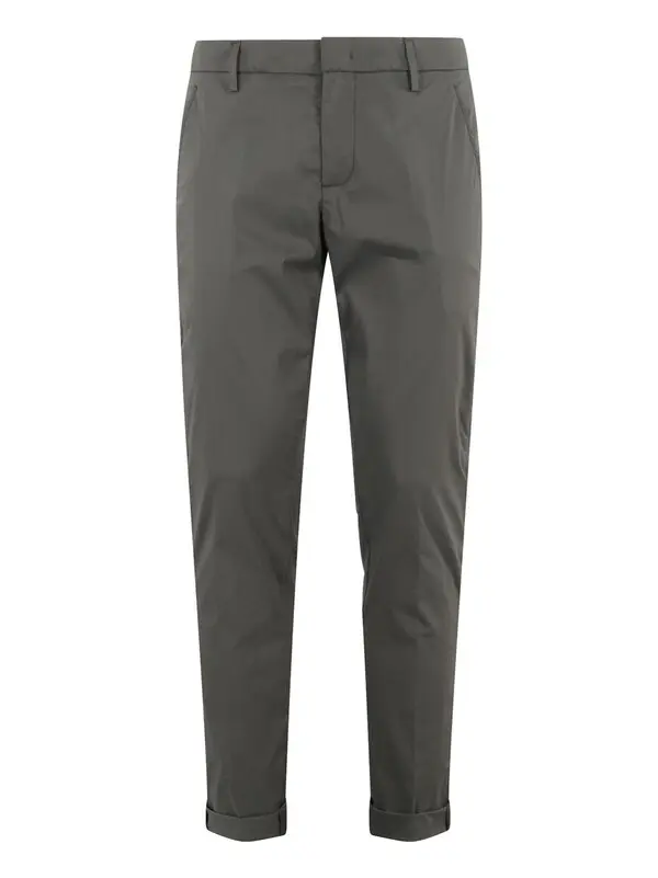 DONDUP Tailored Trousers - Dark Grey Green