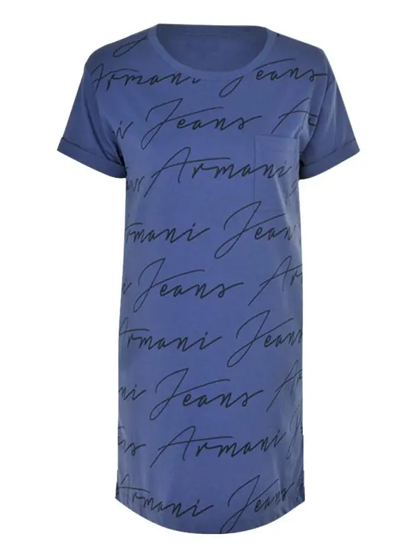 Emporio Armani Logo Printed T-shirt - Blue