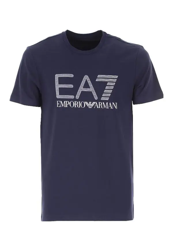 EA7 Logo Printed T-shirt - Black