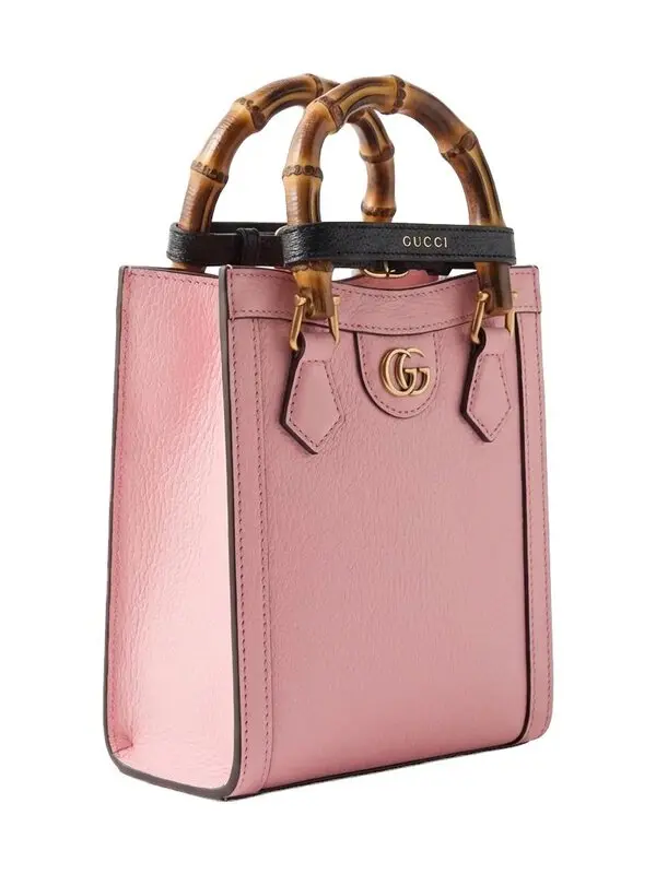 Gucci Diana Bamboo Tote Bag - Pink