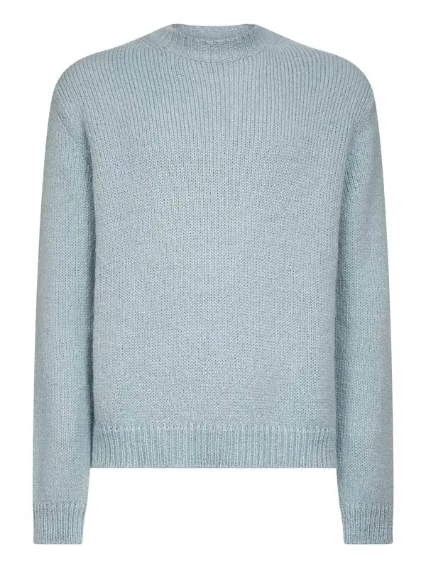 JIL SANDER Crewneck Jumper With Ribbed Hem - Gray
