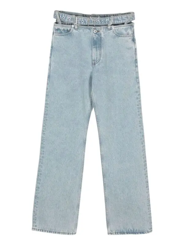 Y/project Evergreen Belted Jeans - Gray