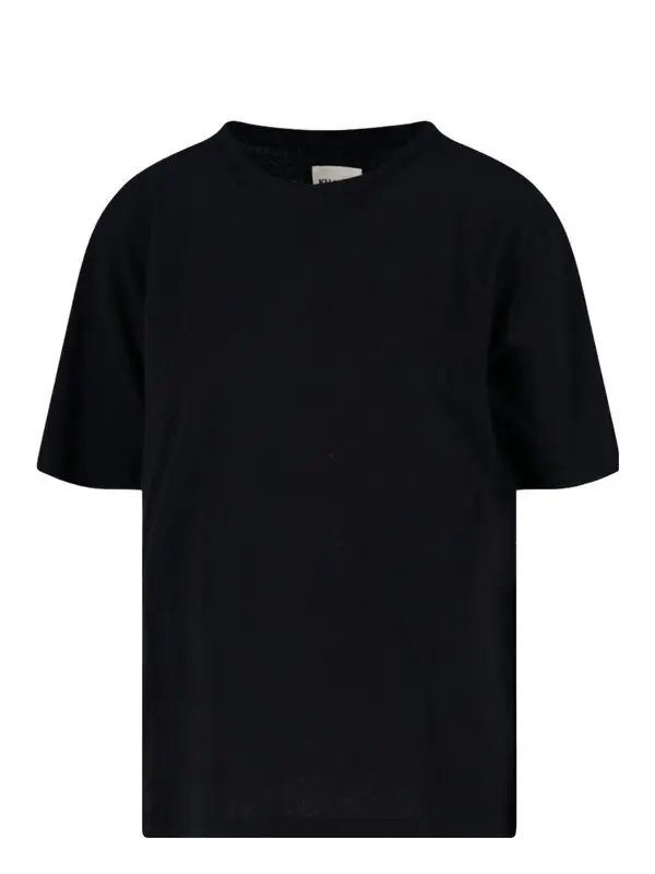 Khaite Mae Logo Patch Crewneck T-shirt In Cotton - No