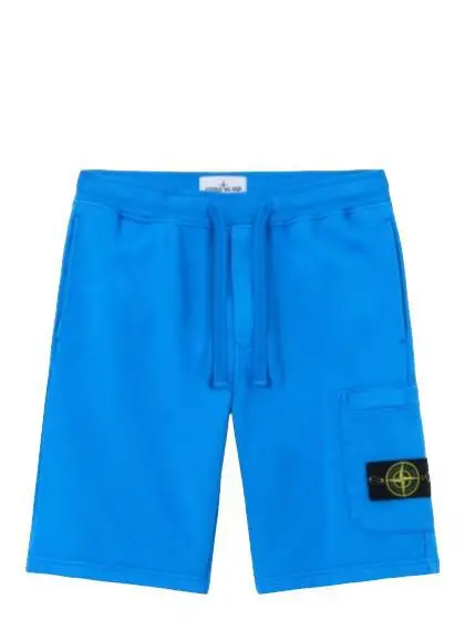 Stone Island Regular-fit Jogger Shorts With Cargo Pocket - Bright Blue