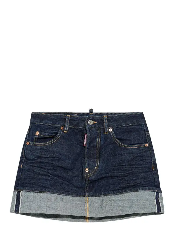 Dsquared2 Denim Mini Skirt - Navy Blue