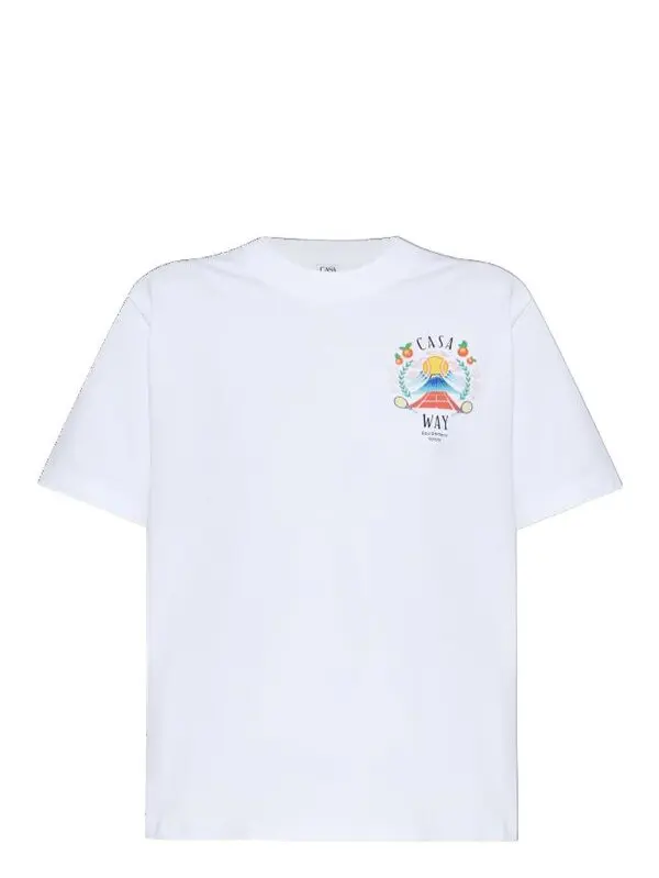 Casablanca Casa Way" Printed T-shirt - White