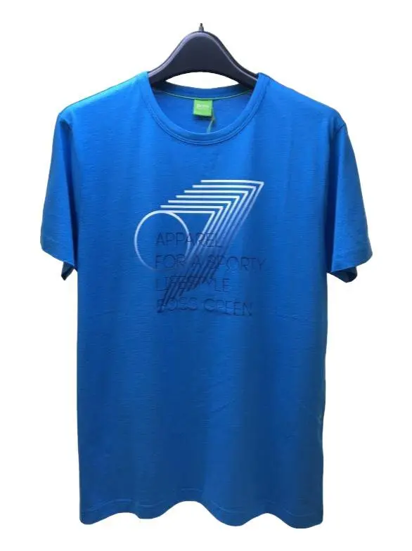 Hugo Boss Logo Round-neck T-shirt - Blue