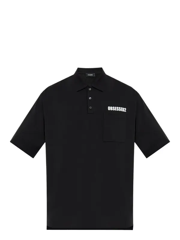 Dsquared2 Obsessed2-pocket Polo Shirt - Black