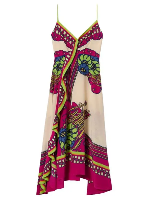 La DoubleJ Floral Midi Dress - Multicolor