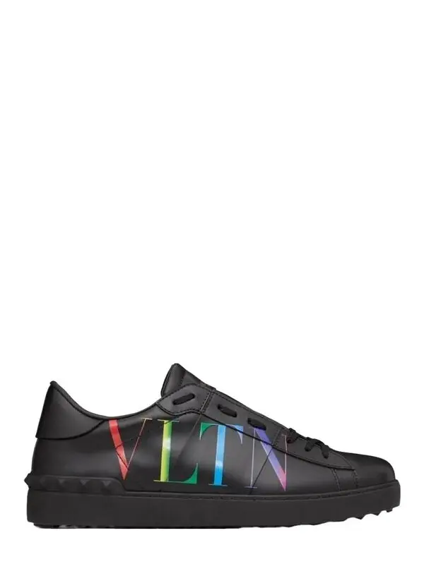 Valentino Garavani Logo-print Lace-up Sneakers - Black