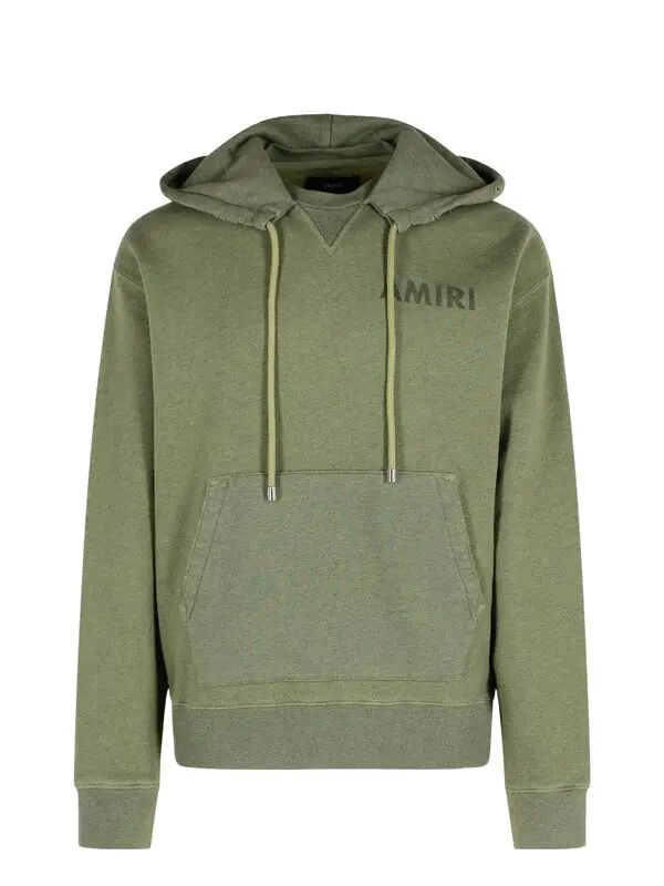 Amiri Stencil Oversized Hoodie - Olive Green