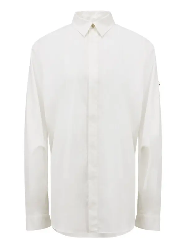 Moncler Willow Smith Long Sleeve Cotton Shirt - Off White