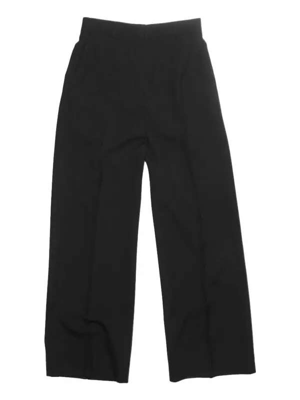 Acne Studios Pressed-crease Cropped-leg Trousers - Black