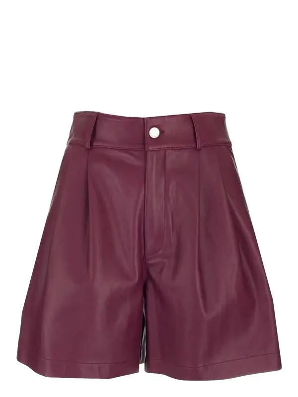 Red Valentino Valentino Pleated Detail High-waisted Shorts - Red
