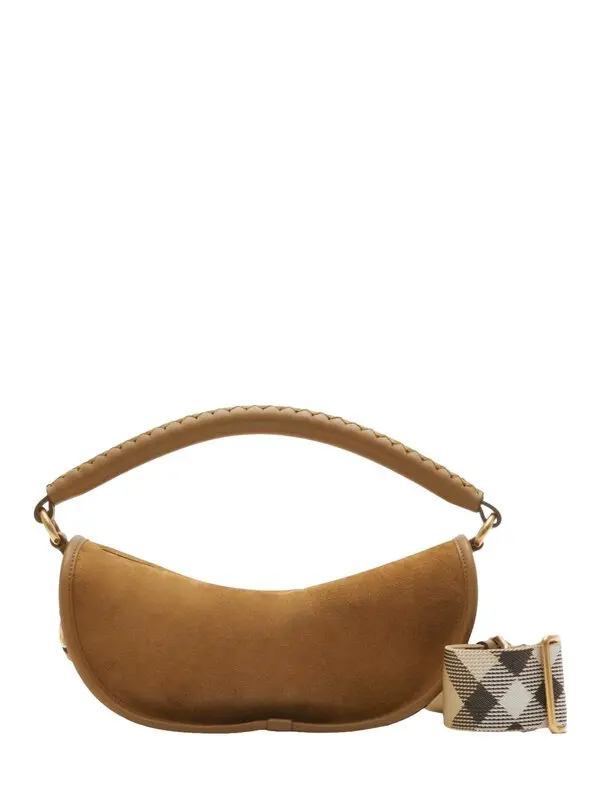 Burberry B-clip Zipped Shoulder Bag - Brown