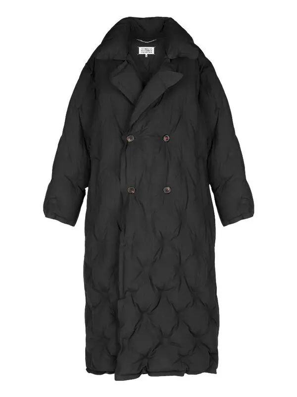 MAISON MARGIELA Padded Oversized Coat - Black