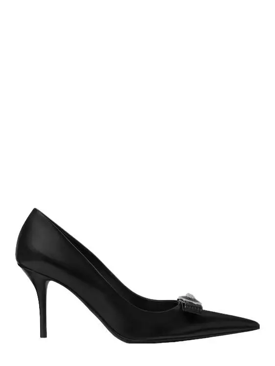 Versace Ribbon Pumps - Black/silver