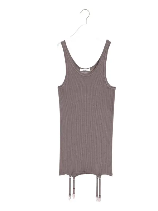 LEMAIRE Seamless Wool Tank Top With Adjustable Suspenders - Mist Purple-red