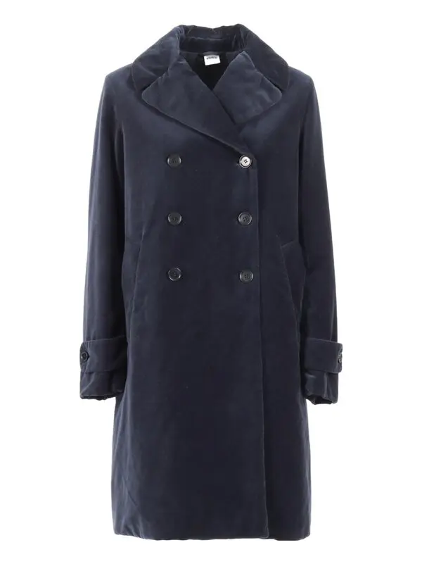 Aspesi Double-breasted Tailored Coat - Black