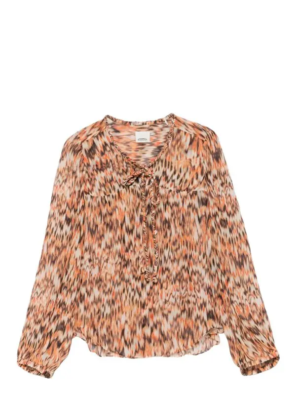 Isabel Marant Étoile Ametissa Ruched Blouse - Nude