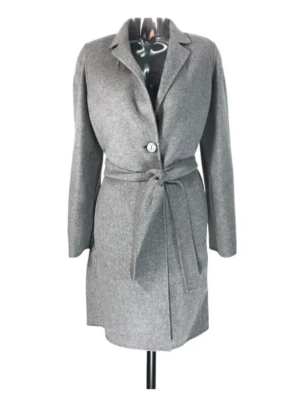 Max Mara Long Sleeve Coat - Gray