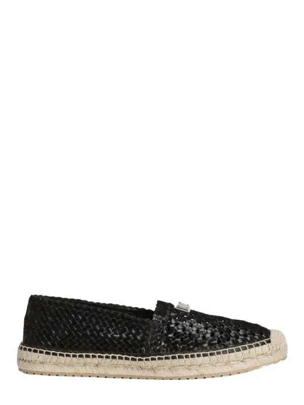 Dolce & Gabbana Logo Plaque Espadrilles - Black