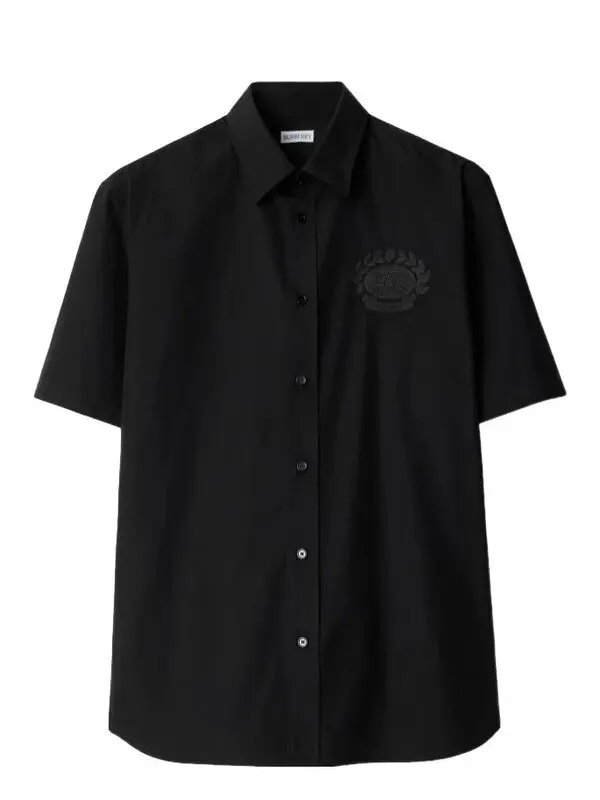 Burberry Ekd Cotton Shirt - Black