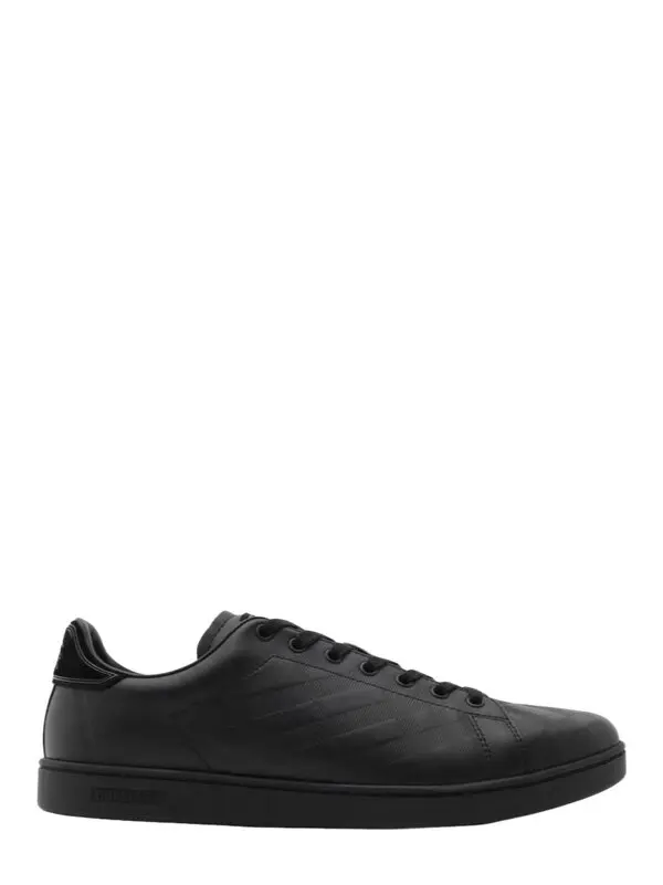 Burberry Embossed Check Set Sneakers - Black
