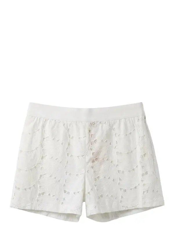Max Mara Embroidered Wide-leg Shorts - No