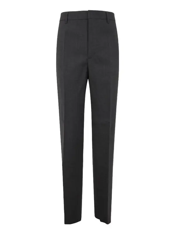 Dsquared2 Logo Plaque Tailored Pleated Trousers - Black