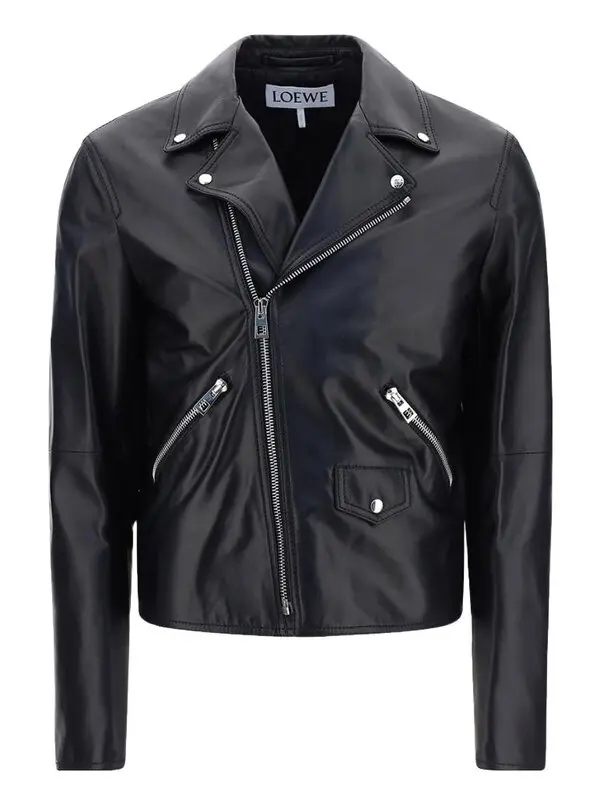 Loewe Zipped Biker Jacket - Black
