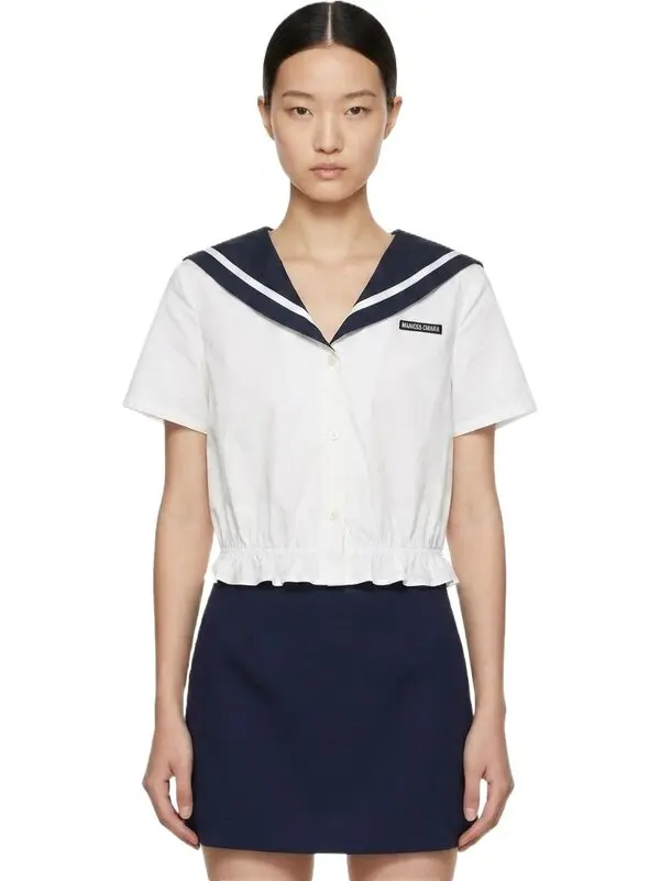Marissa Chiara Short Sleeve Shirt - White