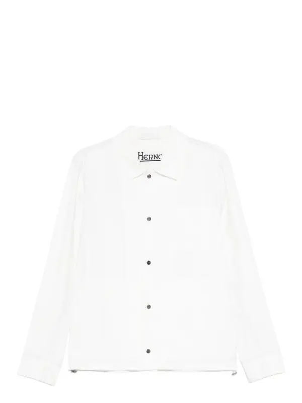 Herno Drawstring-waist Shirt Jacket - White