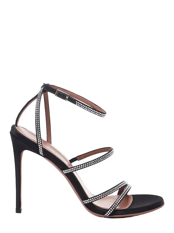 GIULIANO GALIANO Embellished Stiletto Sandals - Black