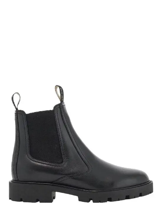 Celine Margaret Round Toe Chelsea Boots - Black