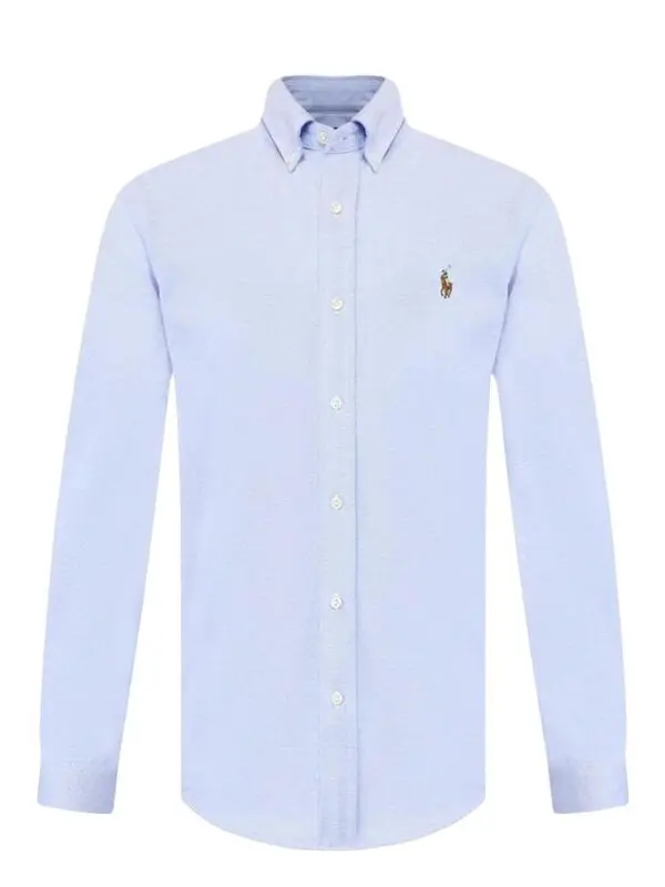Emporio Armani Embroidered Logo Shirt - Blue