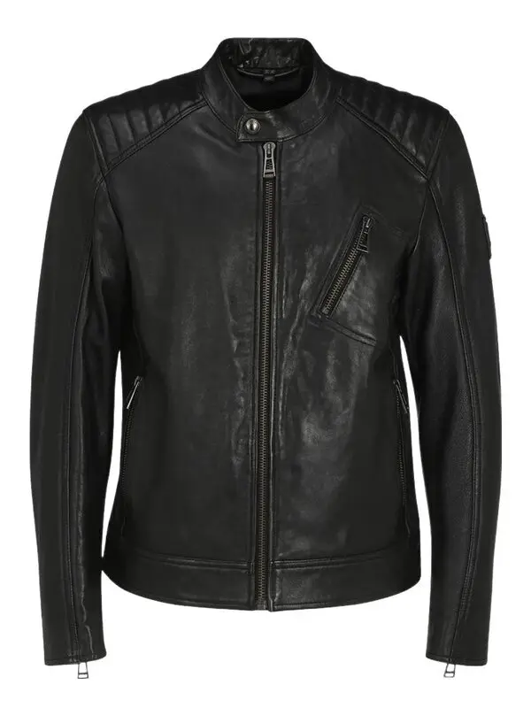 Belstaff V-racer Leather Jacket - Black