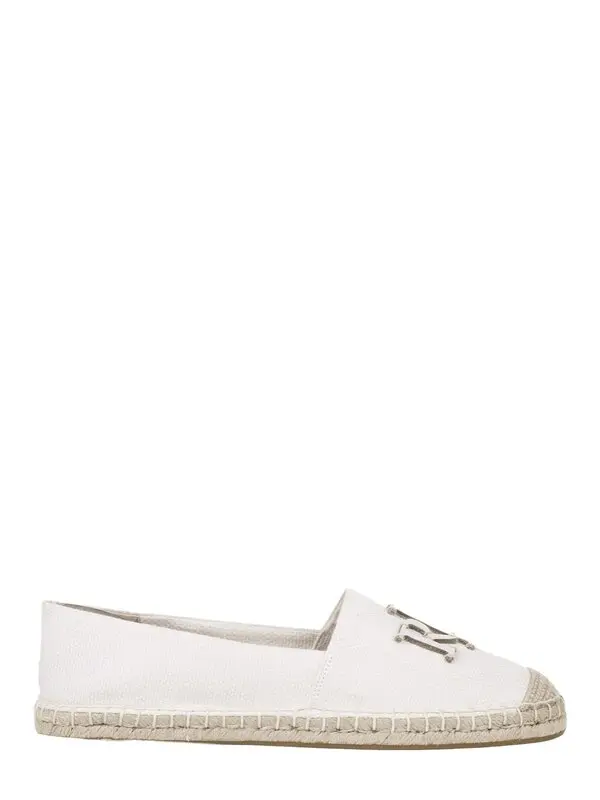 Ralph Lauren Cameryn Logo-plaque Espadrilles - White