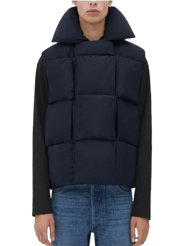Bottega Veneta Padded Intreccio Gilet - Black