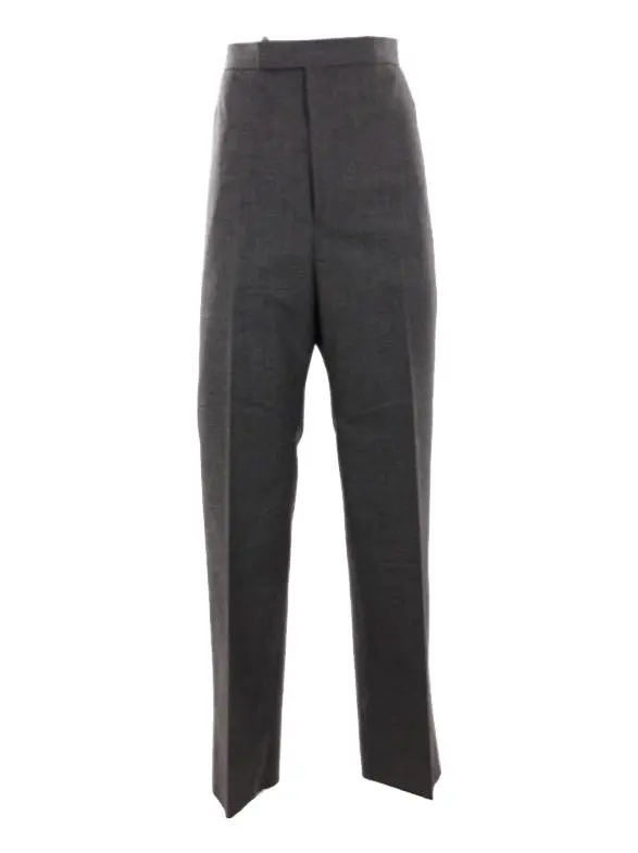 Thom Browne Mid-rise Slim-fit Tailored Trousers - Dark Gray