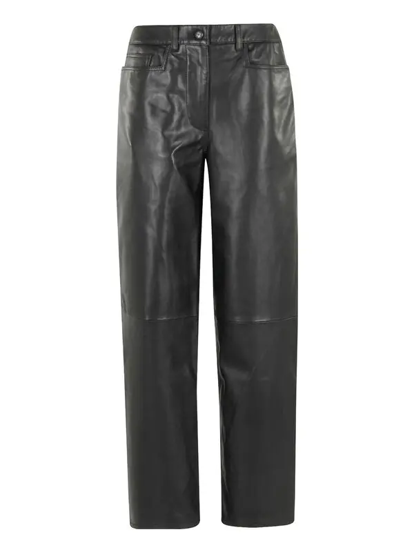 REMAIN BIRGER Christensen Cocoon Leather Pants - Black