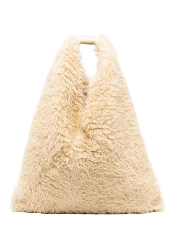 MAISON MARGIELA Japanese Faux-fur Shoulder Bag - Nude
