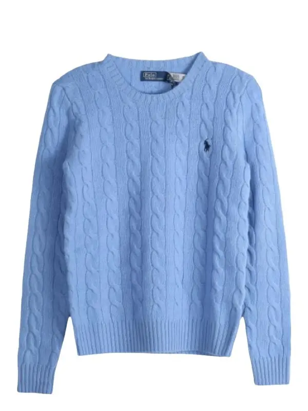 Polo Ralph Lauren Julianna Cable Knit Sweater - Blue